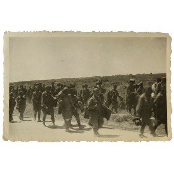 Red Army POWs on a march,Ostfront.
