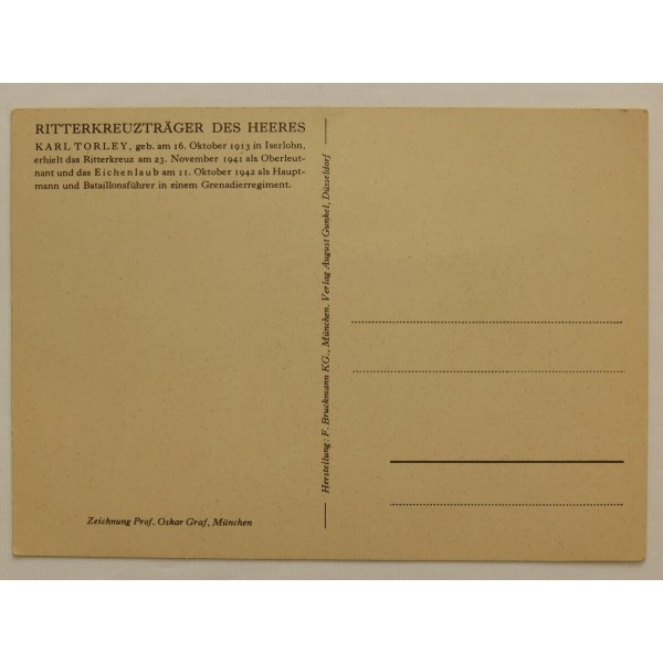 "Ritterkreuzträger des Heeres" Karl Torley