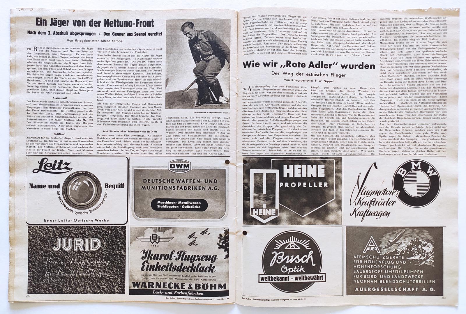 Der Adler, the German WW2 Airforce magazine, issue #11, May 30th, 1944