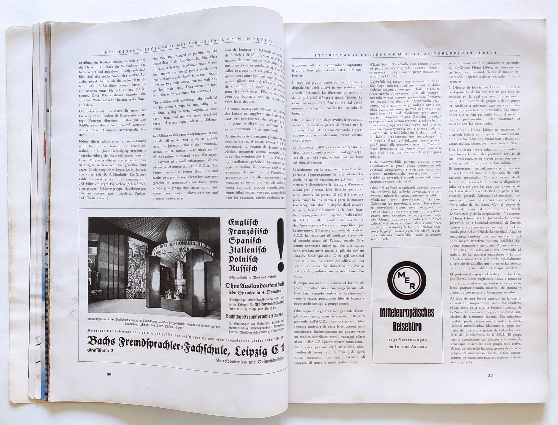 German international magazine Freude und Arbeit (Joy and Work), issue ...
