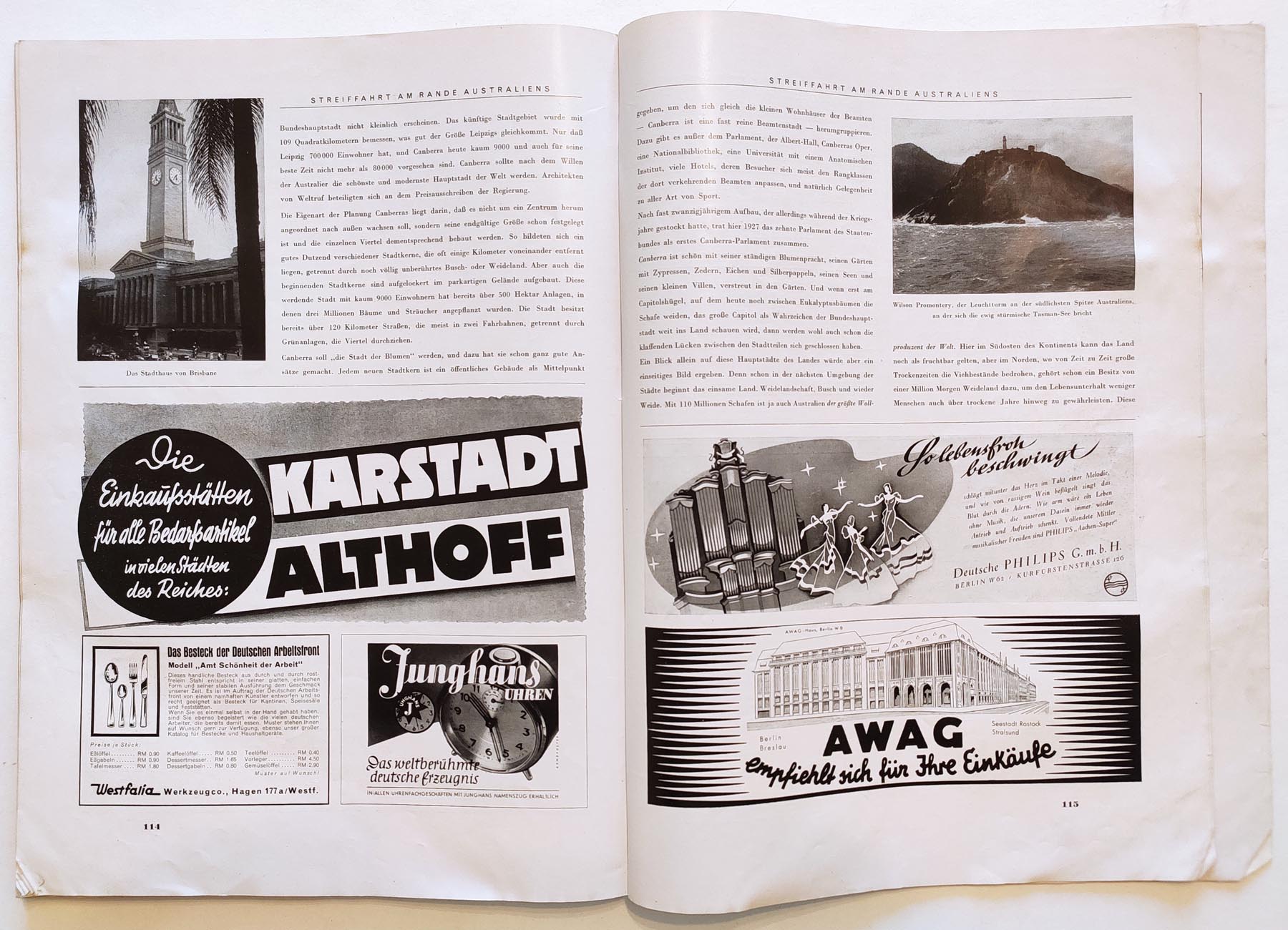 German international magazine Freude und Arbeit (Joy and Work), issue ...