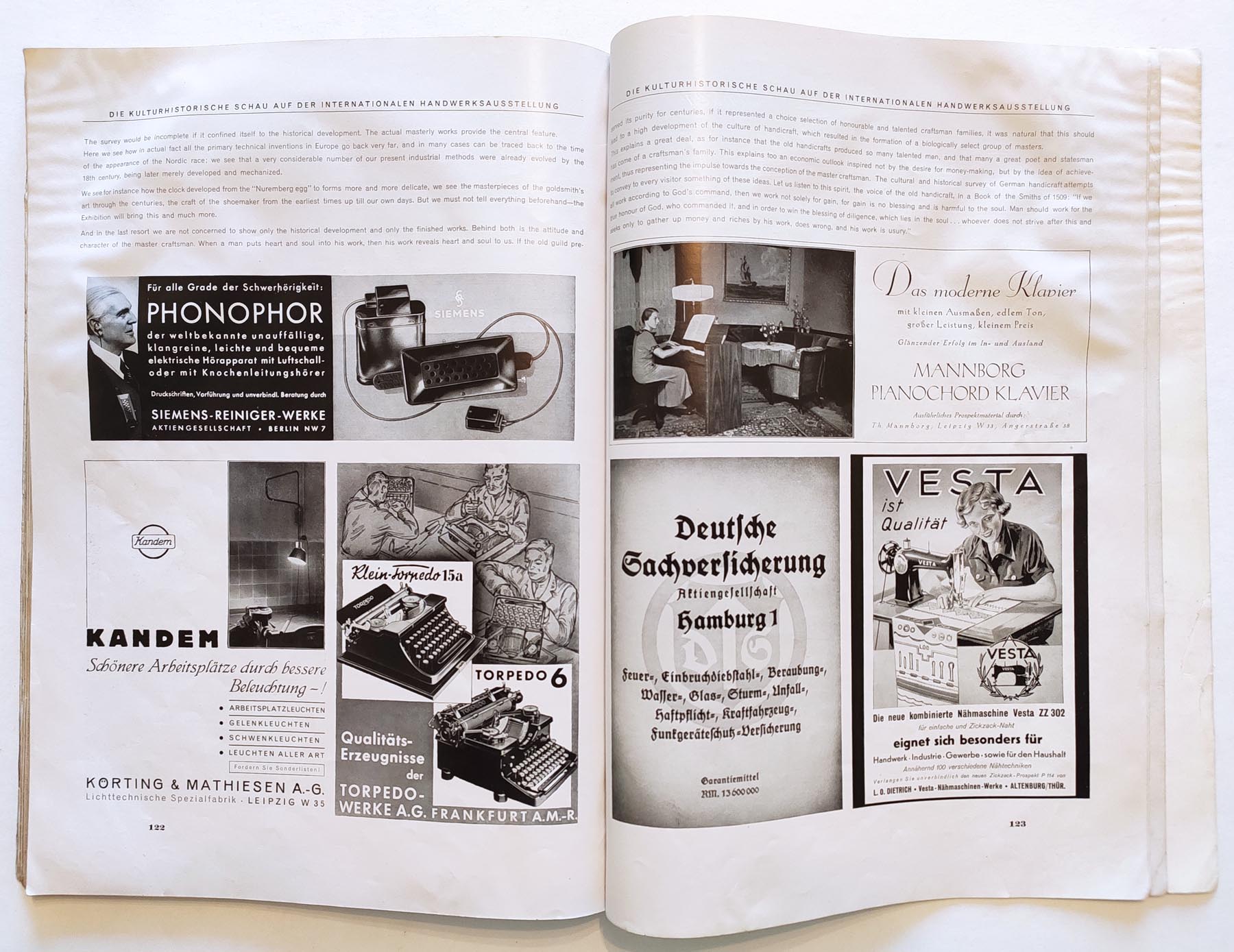 German international magazine Freude und Arbeit (Joy and Work), issue ...