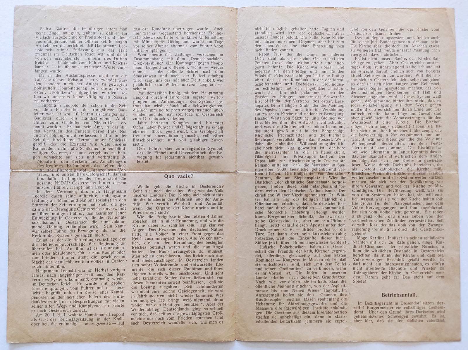 Newspaper Österreichischer Beobachter issue 11 from March 24th, 1937
