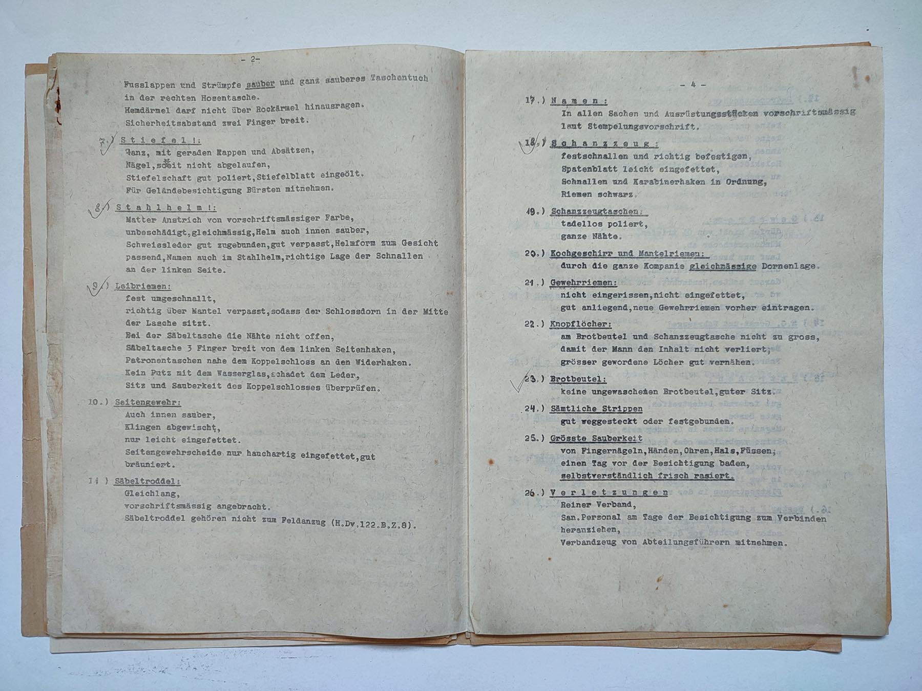 Pre-war company and battalion-level documents of the 134th Infantry ...