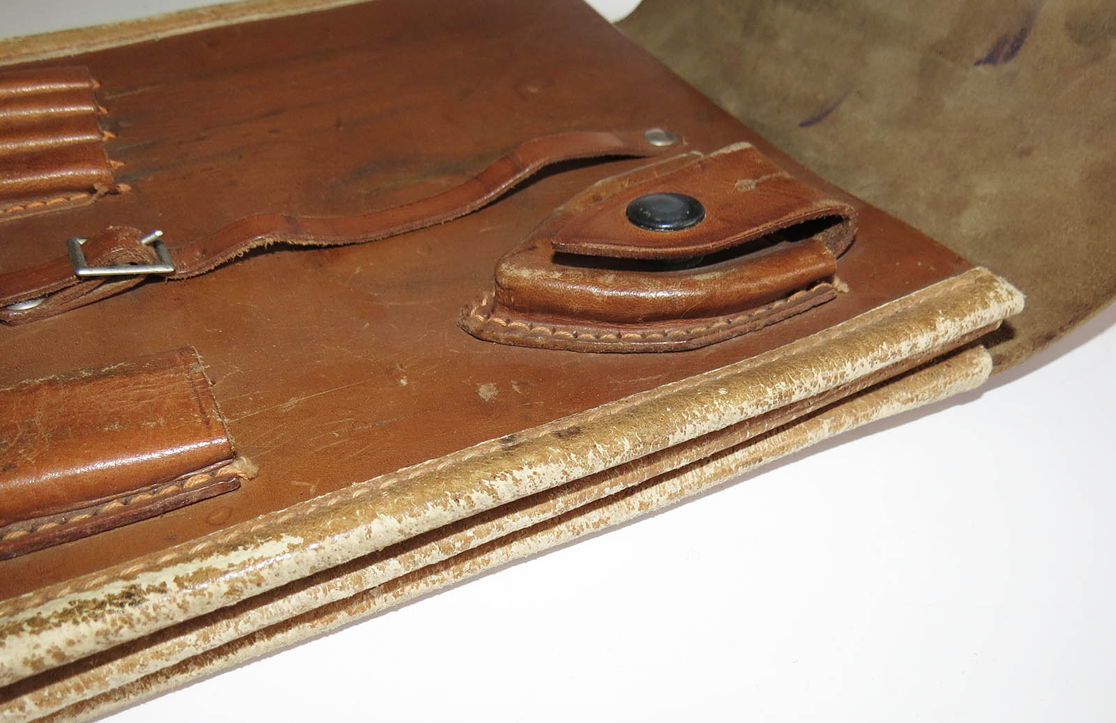 Dated soviet leather map case in excellent condition