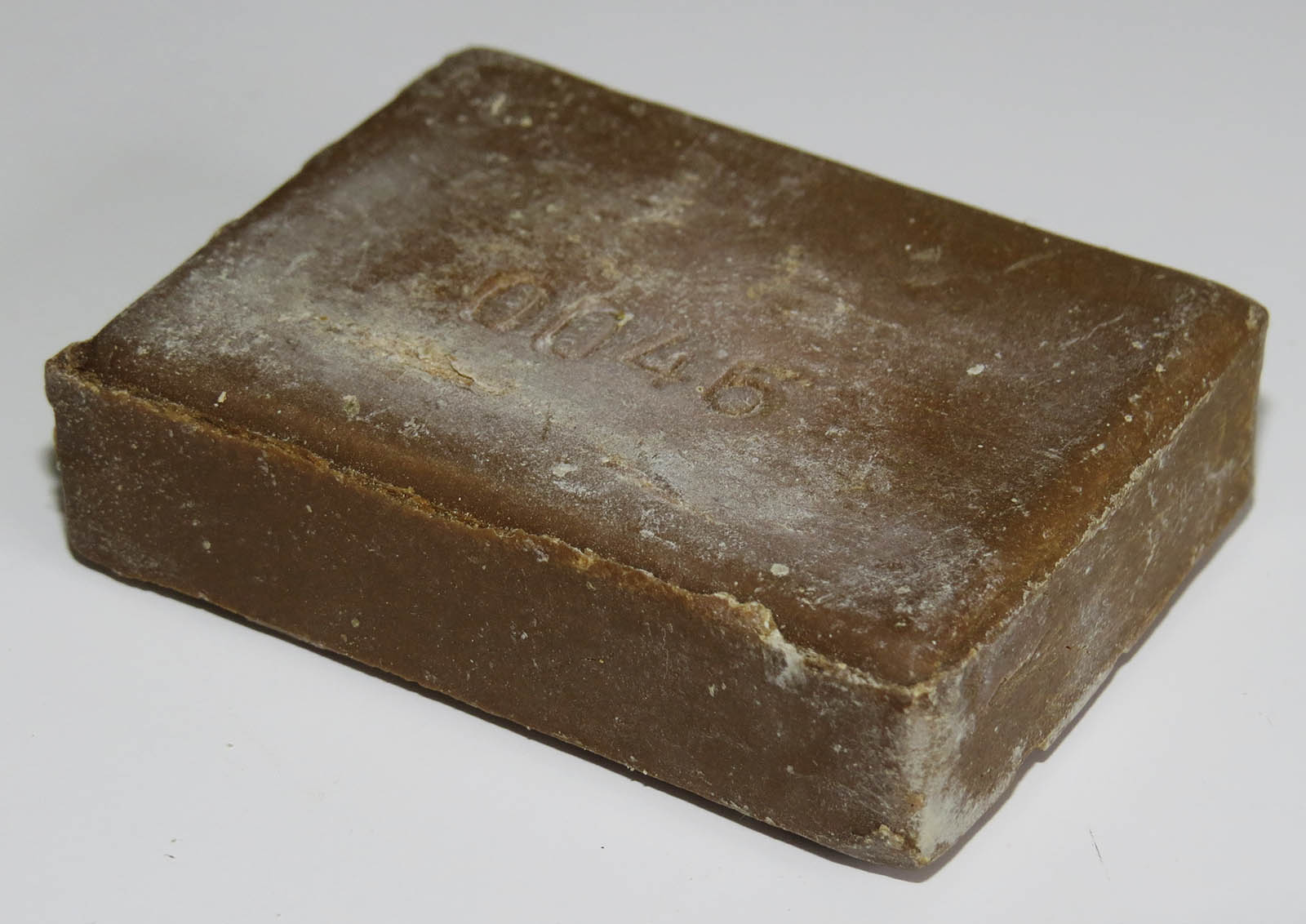 Piece of soap marked 0046