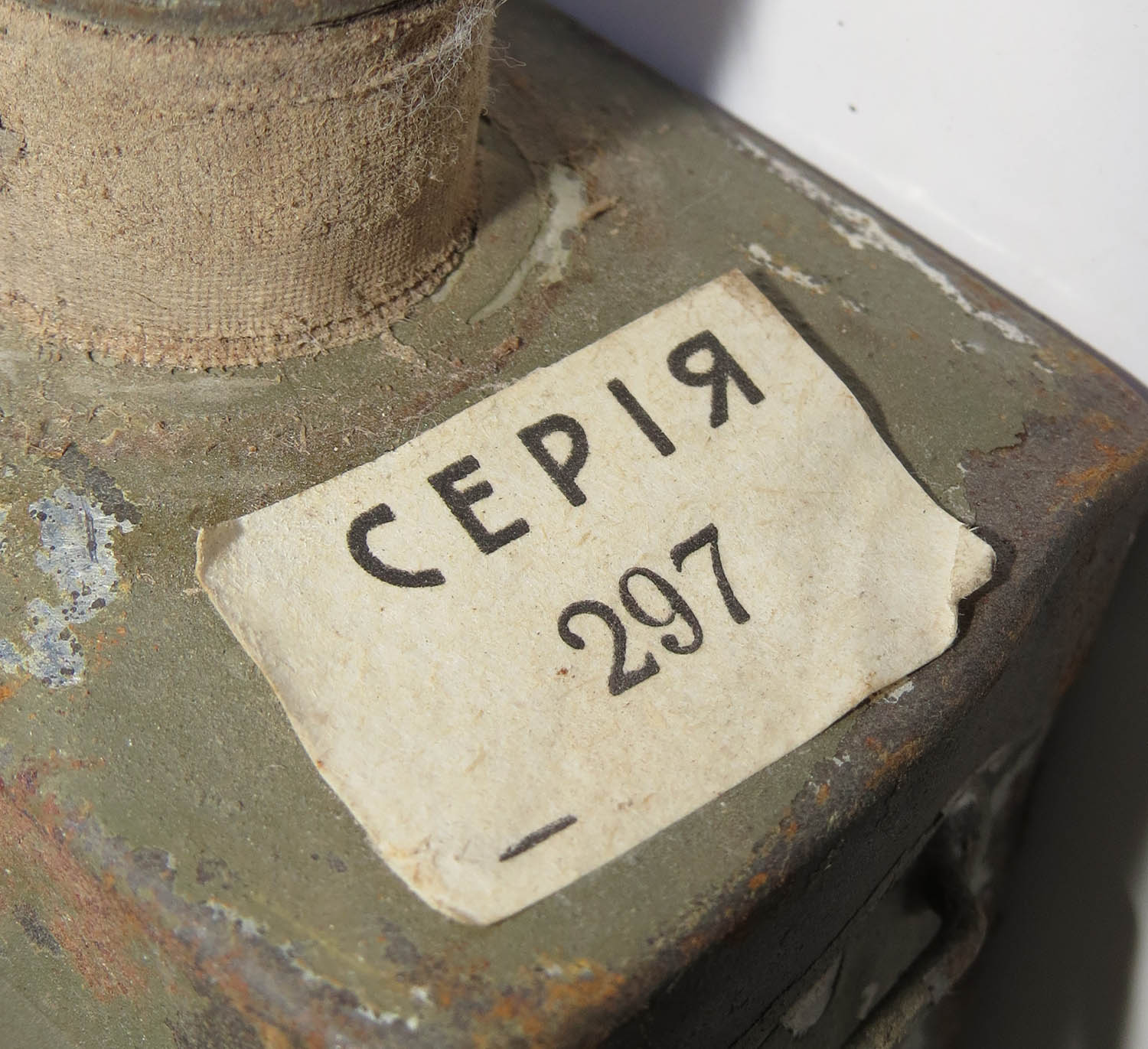 Russian WW1 Battle-damaged gasmask filter