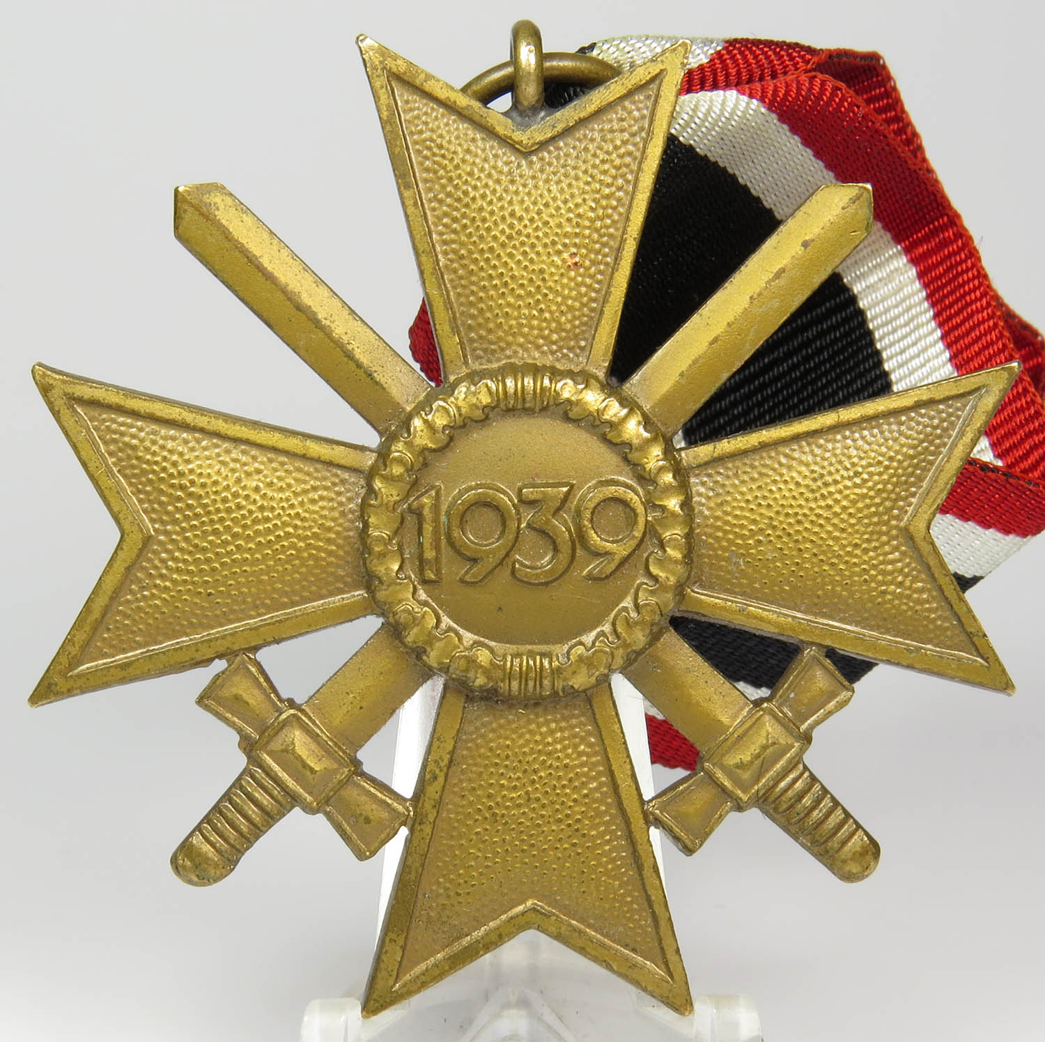 War Merit Cross with Swords on a ribbon