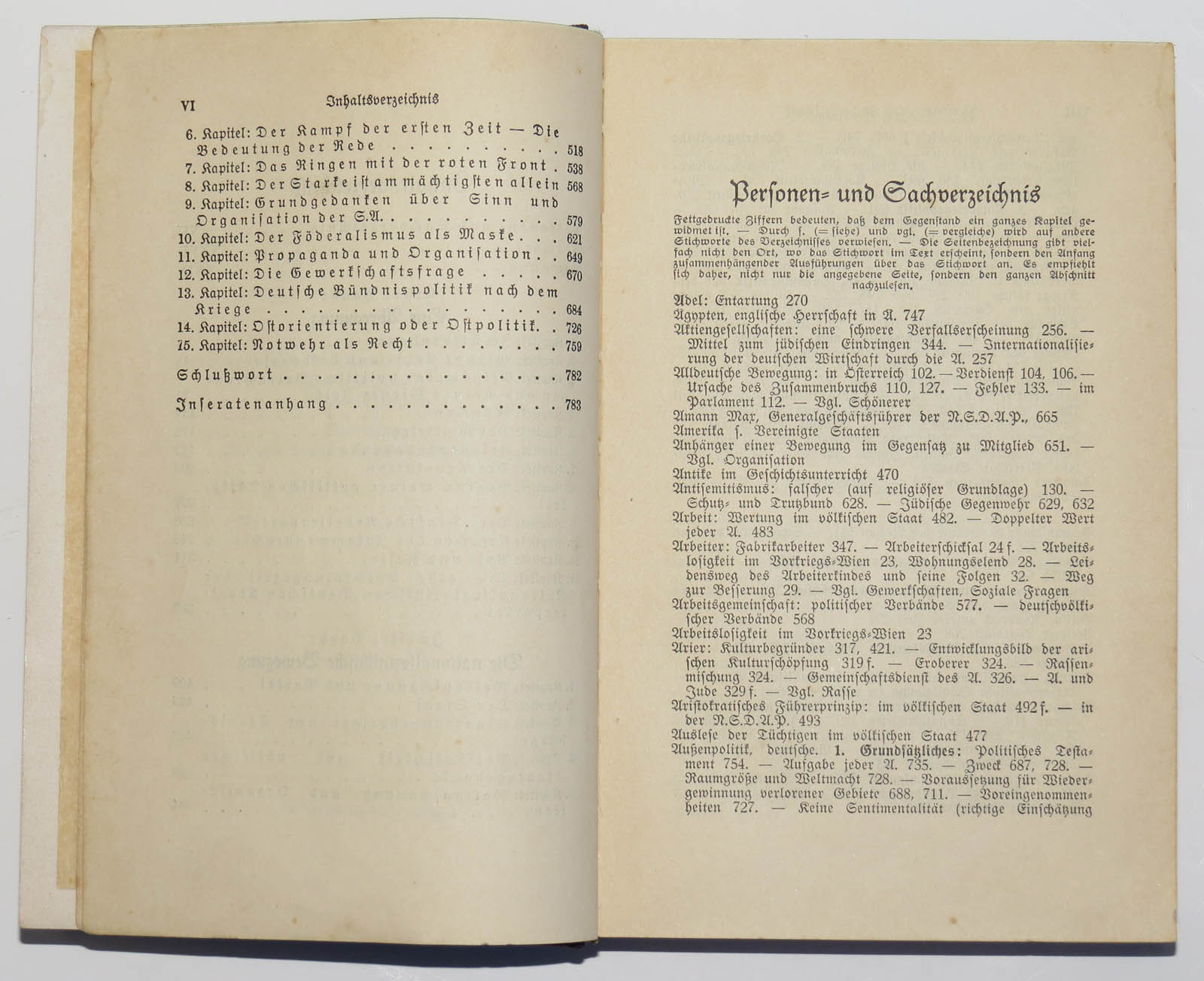 Mein Kampf written by Adolf Hitler 1941