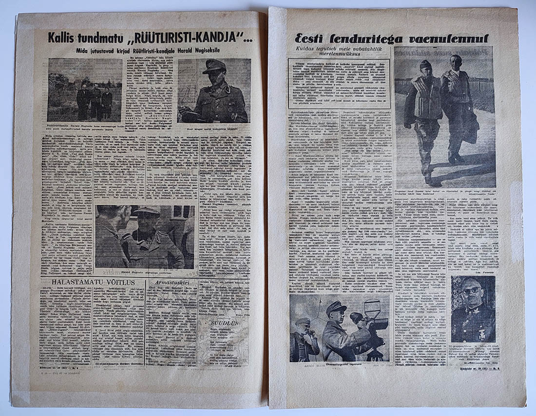 Rindeleht about attempt on Hitler's life, July 22nd, 1944.