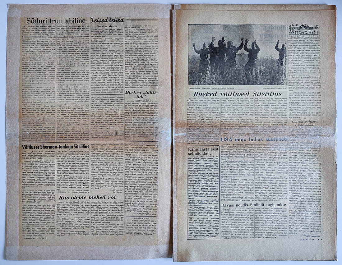 Waffen SS Newspaper Rindeleht in Estonian, issue 10, 1943