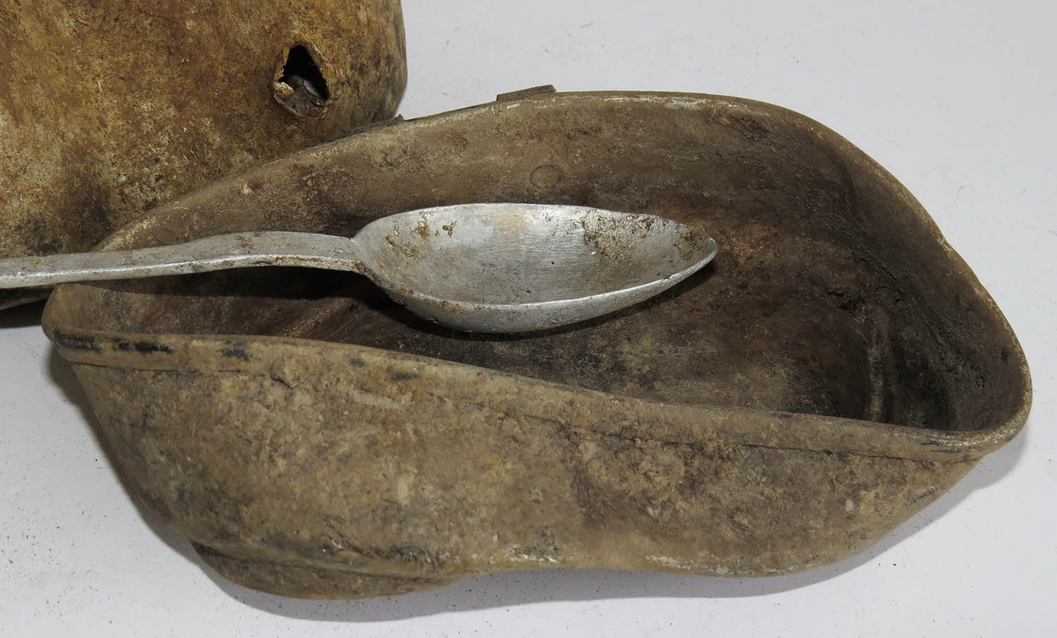 Heavily battlefield damaged equipment items of Red Army