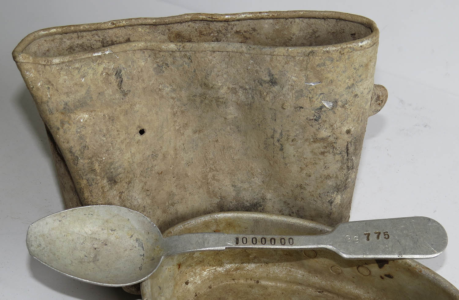 Soviet Relic Mess Kit with Soldiers Initials