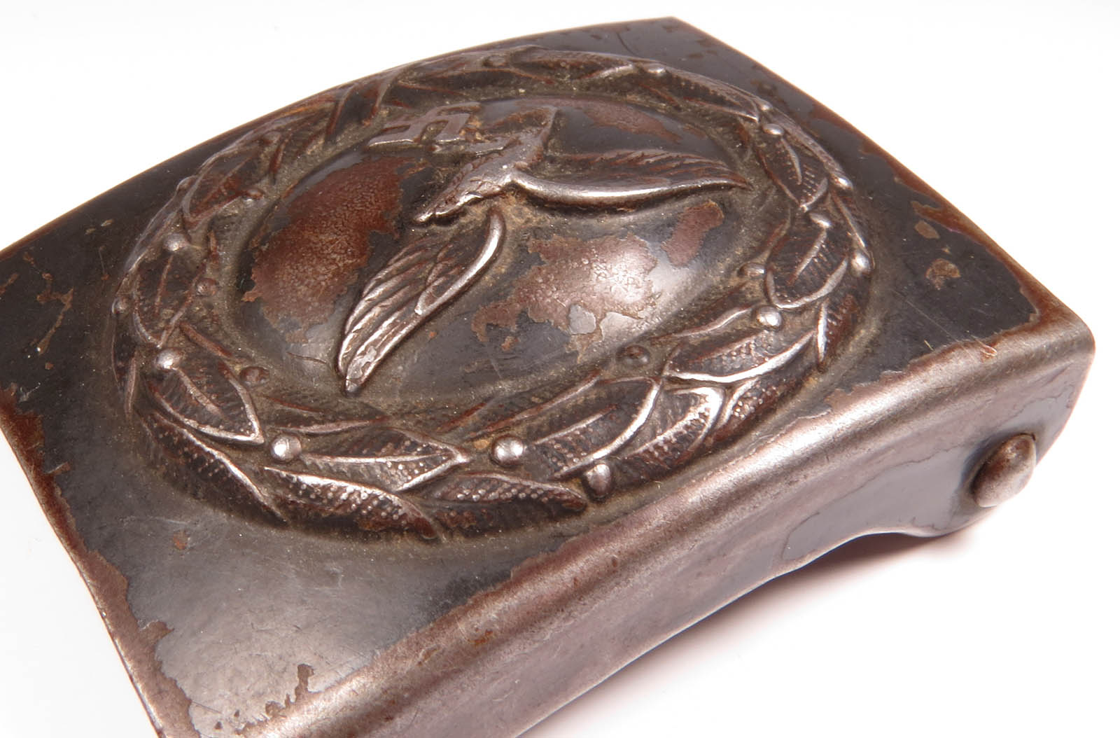 Luftwaffe steel belt buckle by Schmole & Comp.