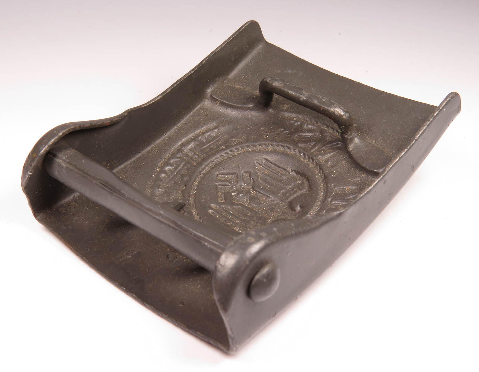 Steel Dark Grey Late War Belt Buckle