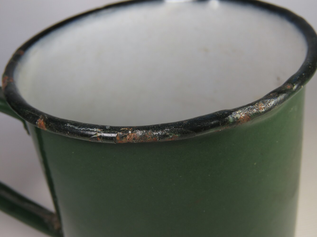 RKKA soldier ww2 mug, enameled. LMZ.