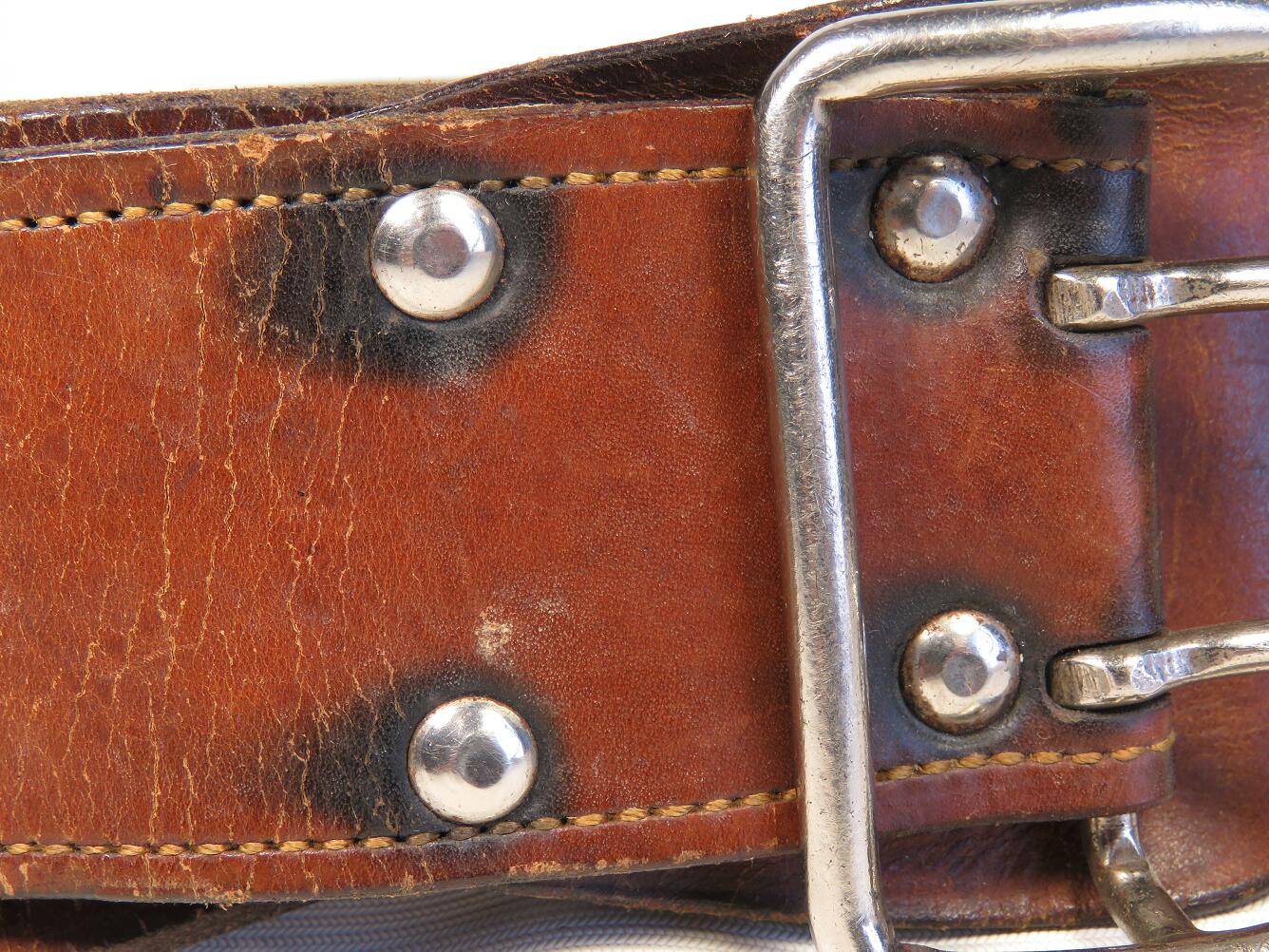 WW2 Soviet Russian officer's brown leather M33 belt