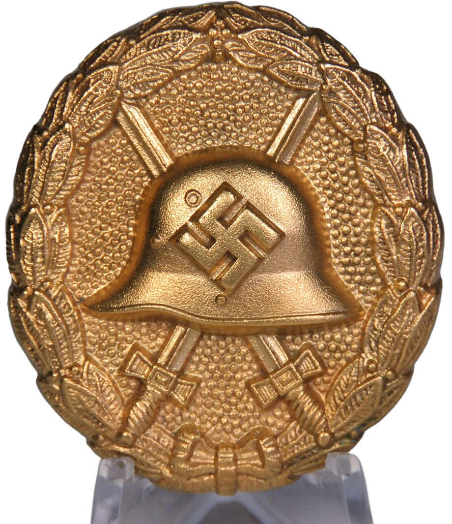 Wound Badge in Gold, 1939 Pattern, Early Deluxe Type