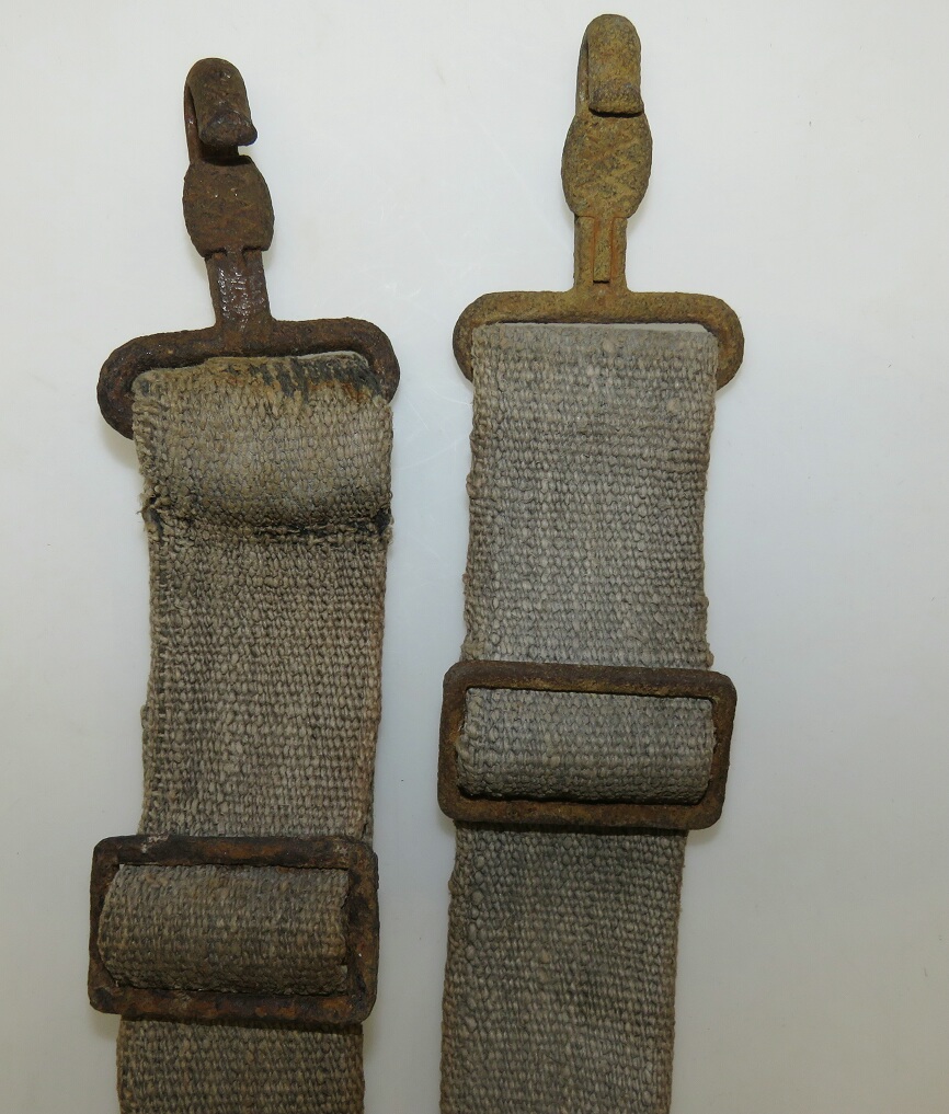 German MG34/42 Ammunition Case Web Carrier H-Straps Set, 1942