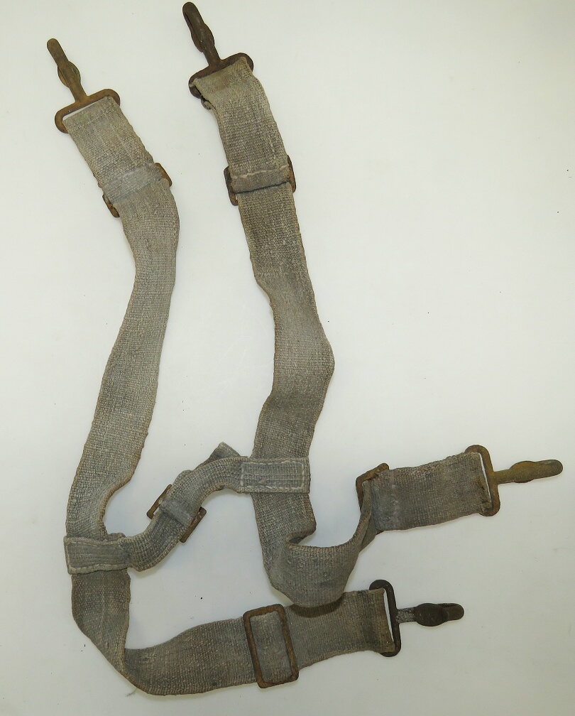 German MG34/42 Ammunition Case Web Carrier H-Straps Set, 1942
