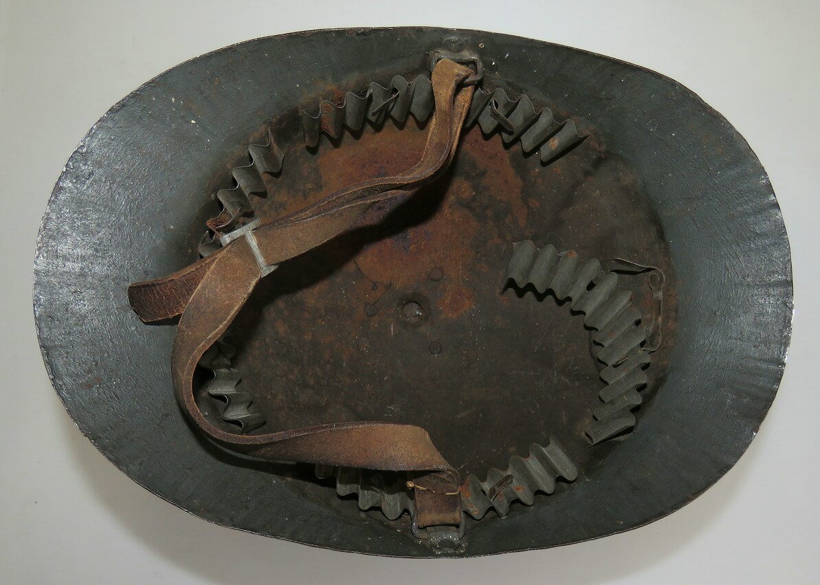 Soviet Steel Helmet Model 1917 by the Izhora Factory- Luftschutz