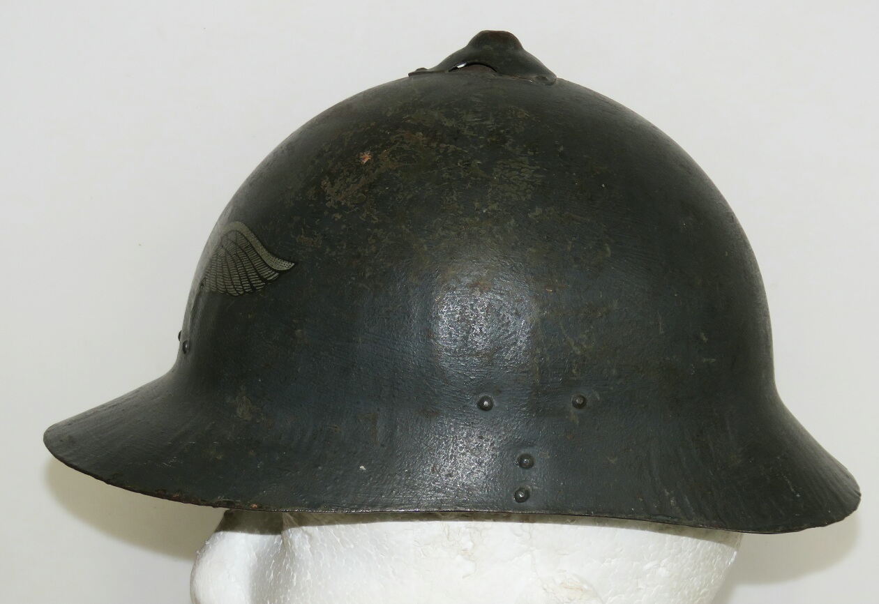 Soviet Steel Helmet Model 1917 by the Izhora Factory- Luftschutz