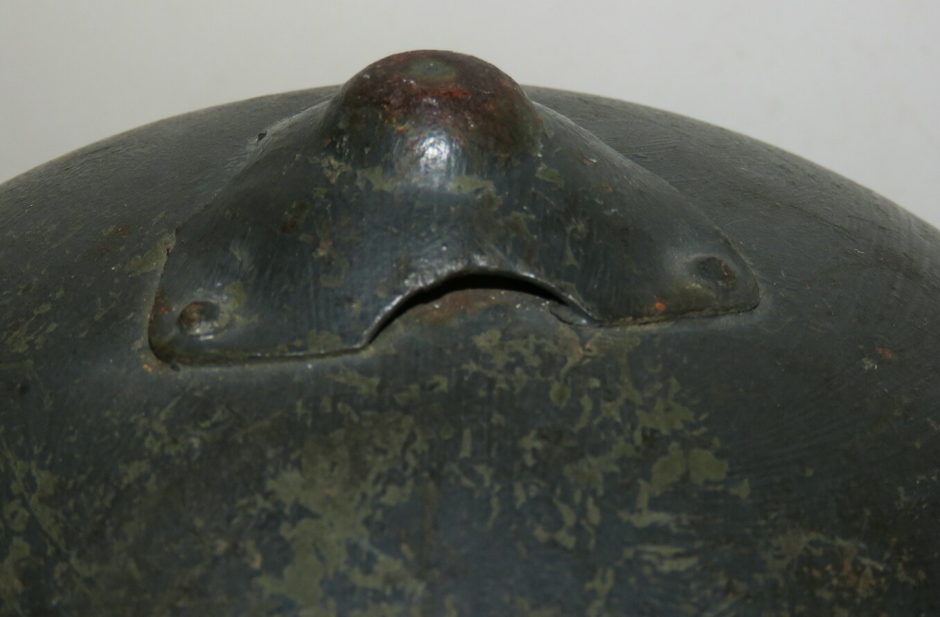 Soviet Steel Helmet Model 1917 by the Izhora Factory- Luftschutz
