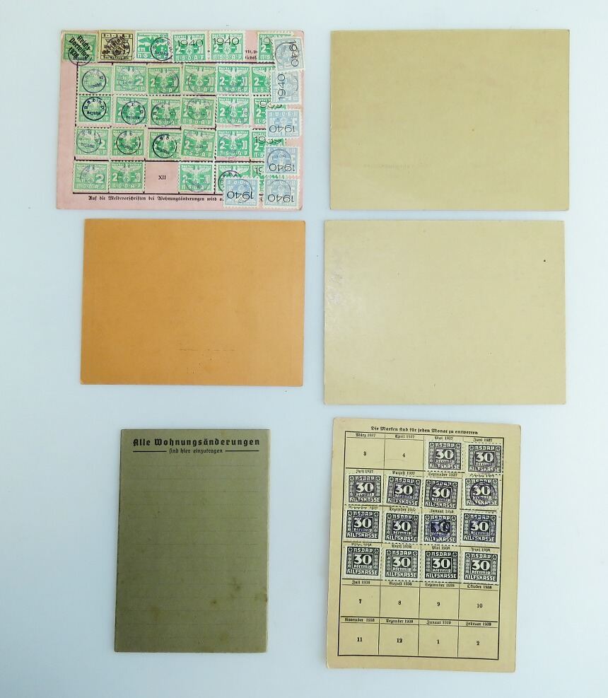 Set of six NSDAP documents for one person