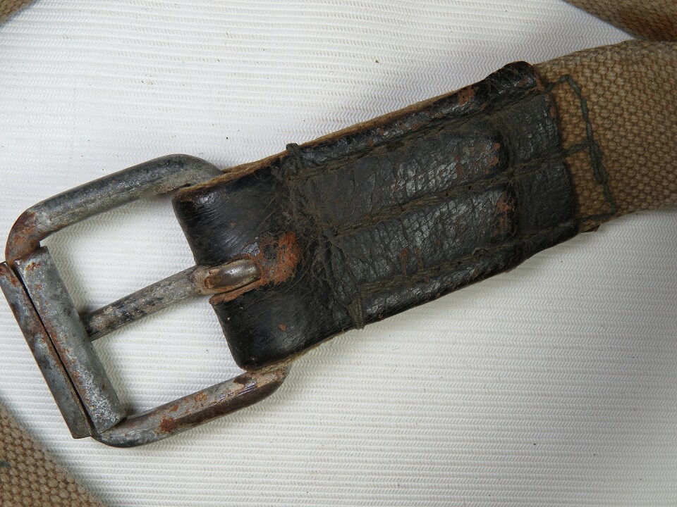 Soviet wartime canvas soldier belt.