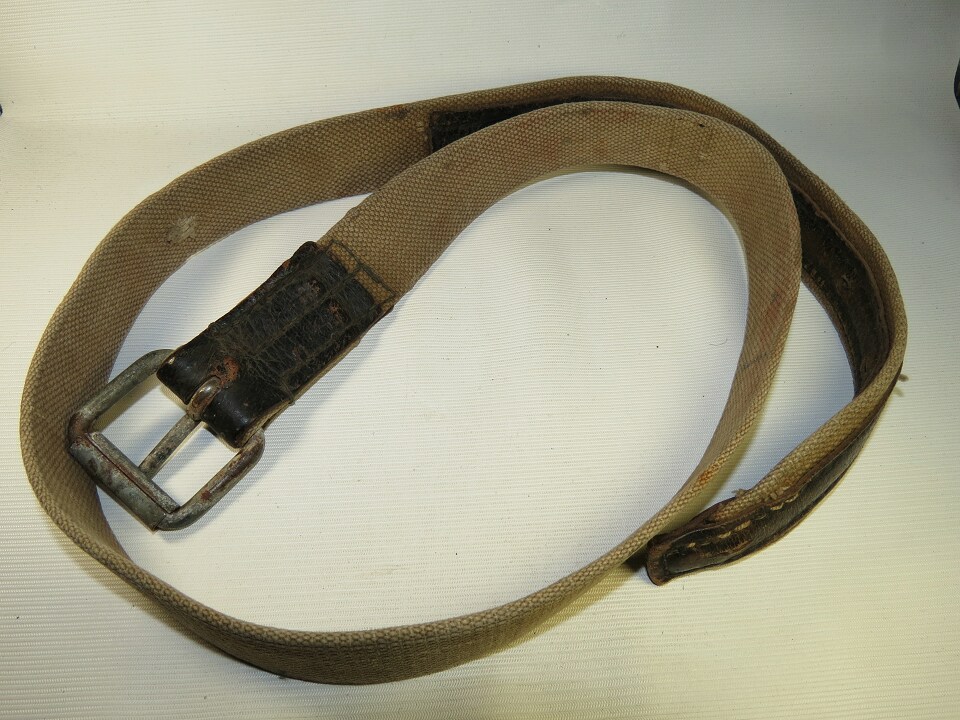 Soviet wartime canvas soldier belt.