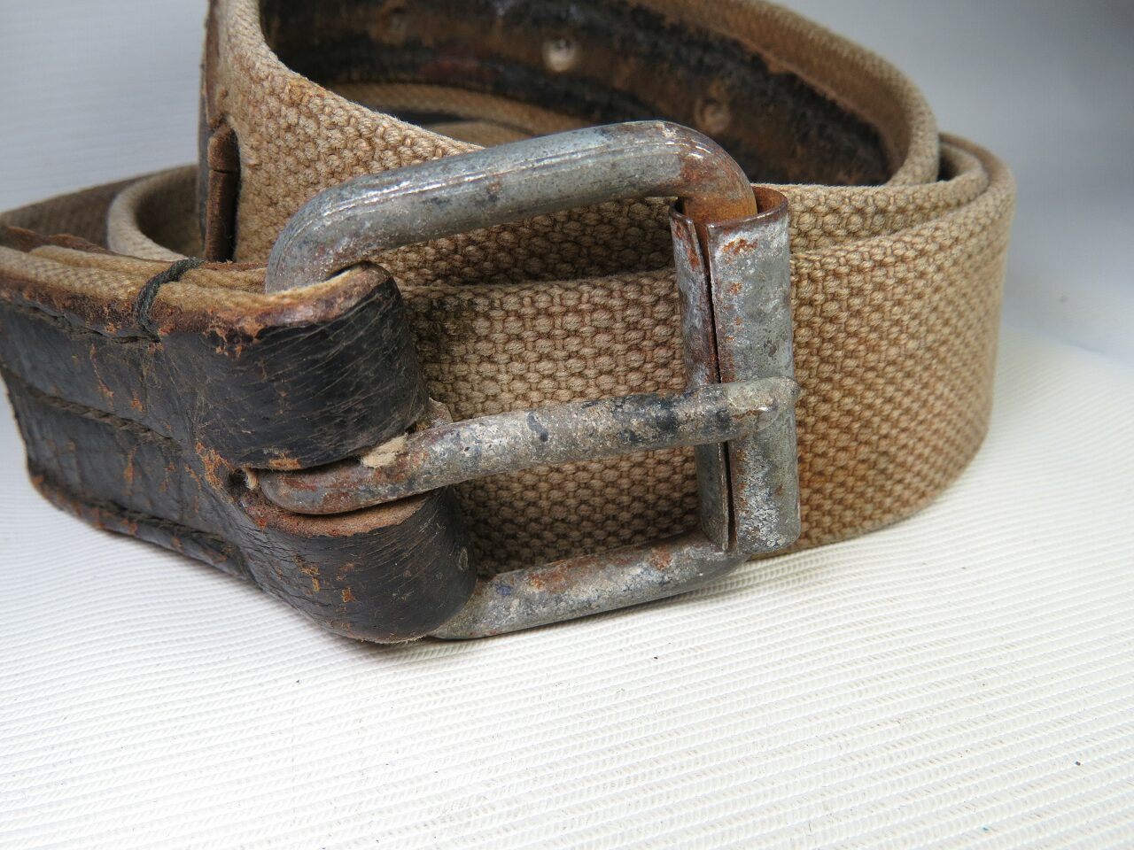 Soviet wartime canvas soldier belt.