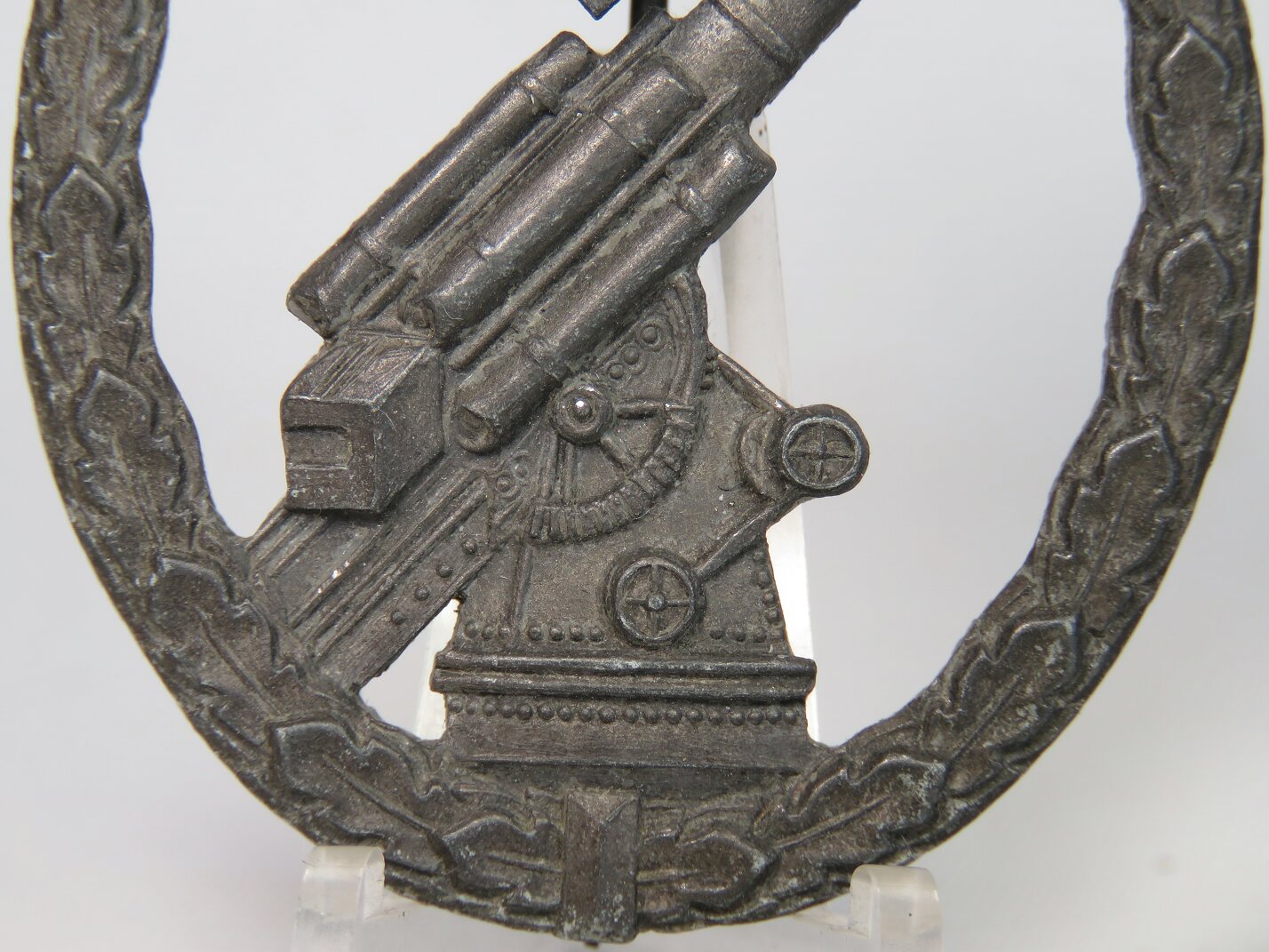 Luftwaffe flak badge, zinc