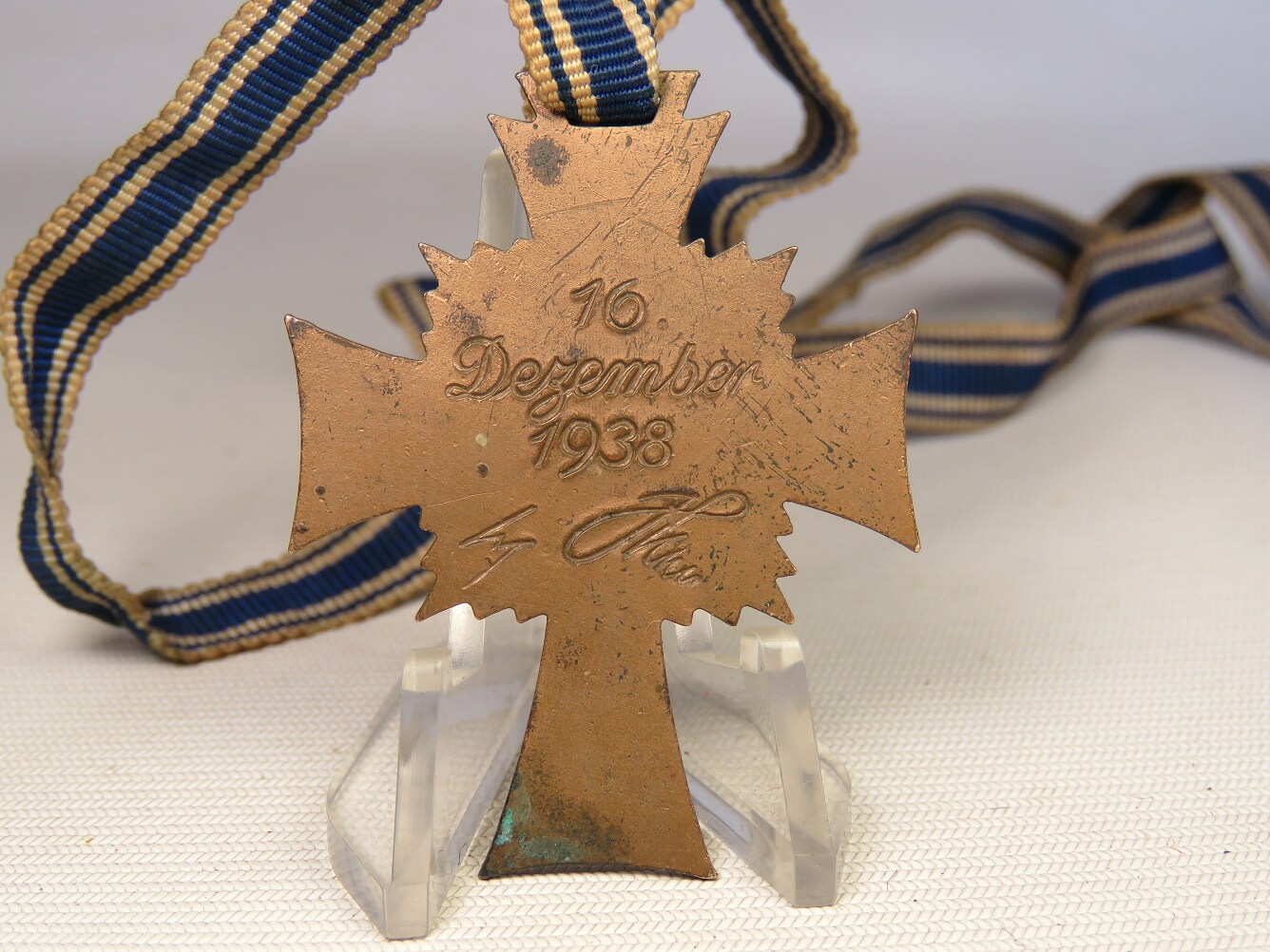 Deutsches Mutterkreuz 1938, Bronzeklasse