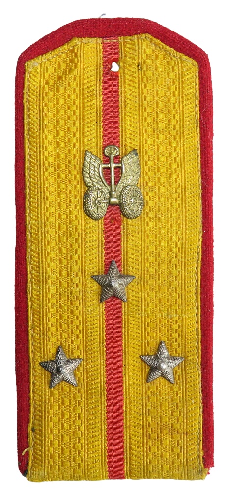 Shoulder board of a Senior Lieutenant of Motor Transport Troops, RKVVMF