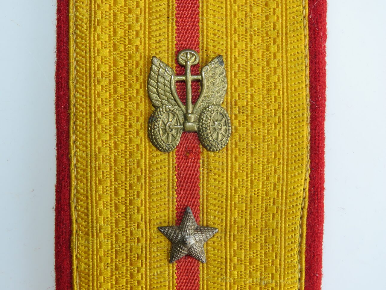 Shoulder board of a Senior Lieutenant of Motor Transport Troops, RKVVMF