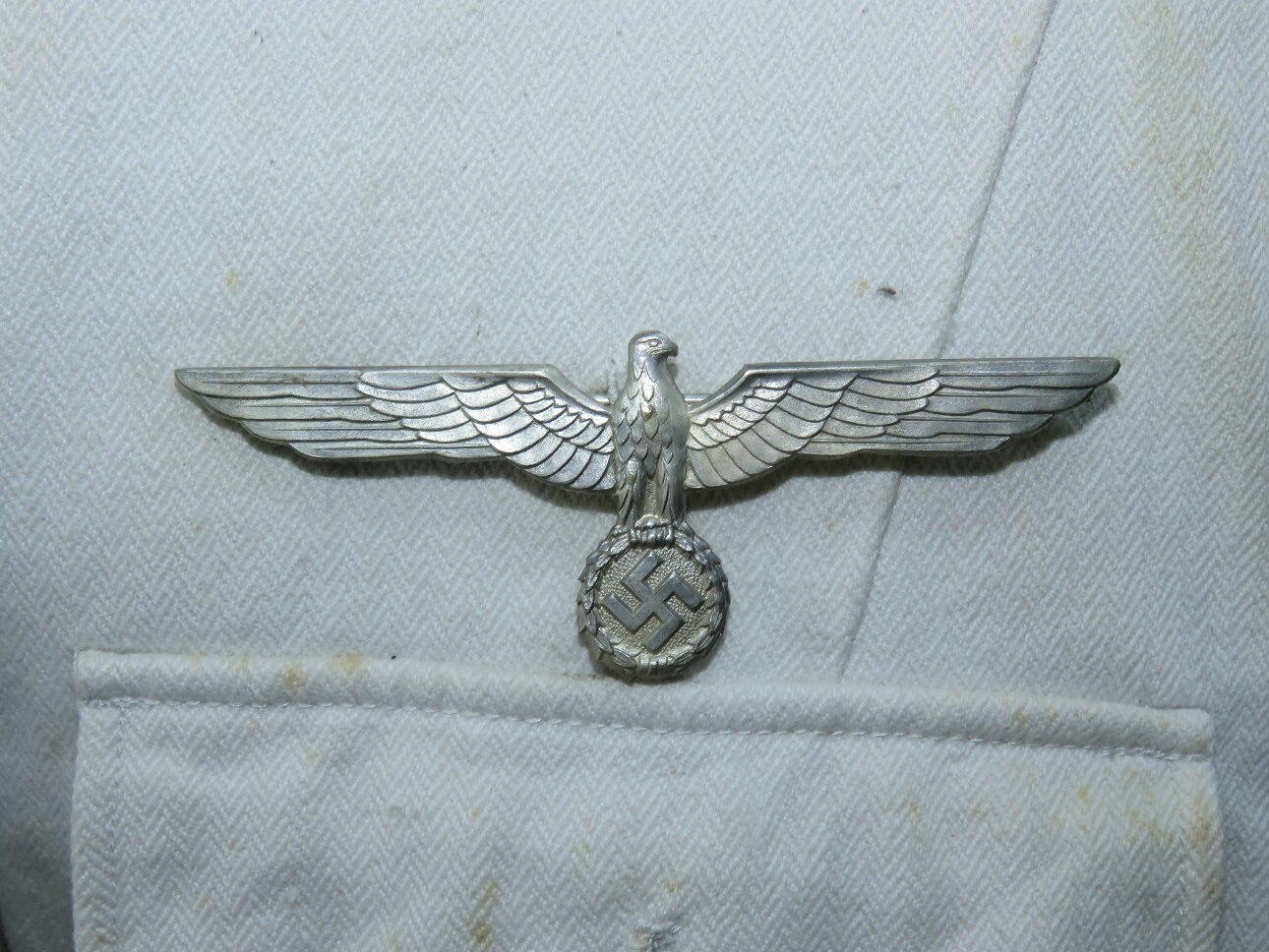 Wehrmacht Oberveterinär Veterinary Service Tunic in White Drill Cloth