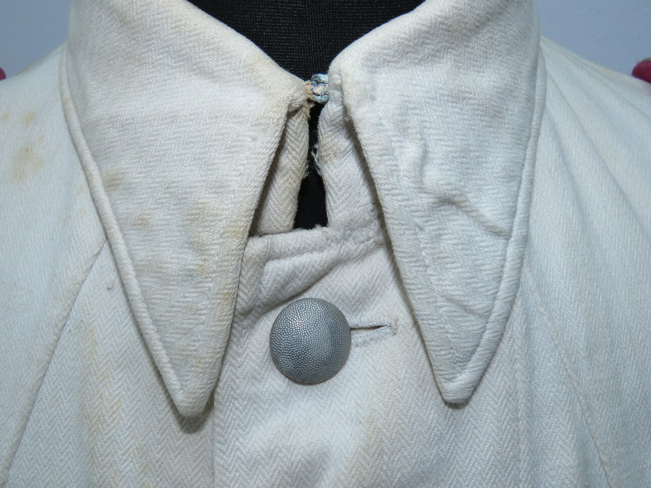 Wehrmacht Oberveterinär Veterinary Service Tunic in White Drill Cloth