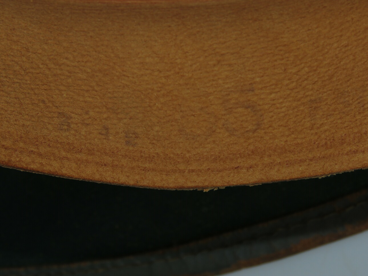 Wehrmacht tropical pith helmet in olive felt with two insignia