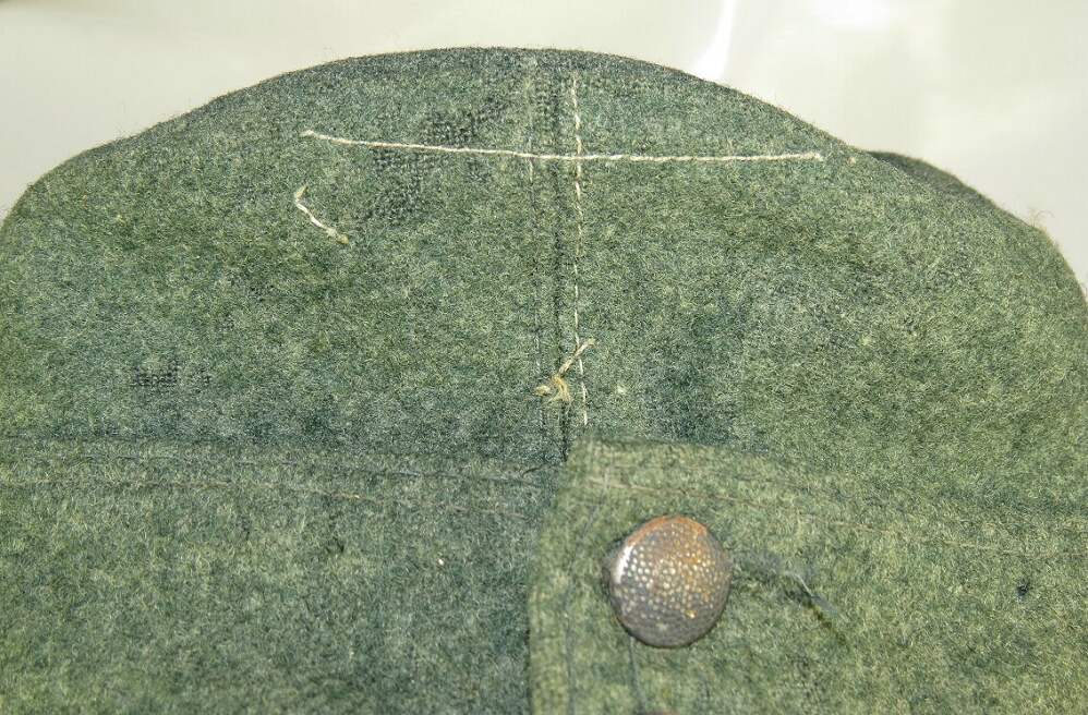 WW2 German M 43 Feldmutze marked RB Nr- Field Caps