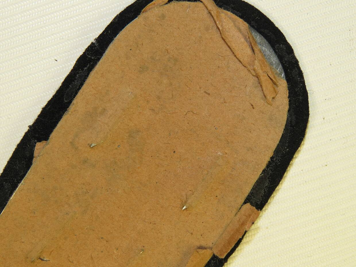 Navy Narvik shield in zink, on a piece of blue KM wool- War ...