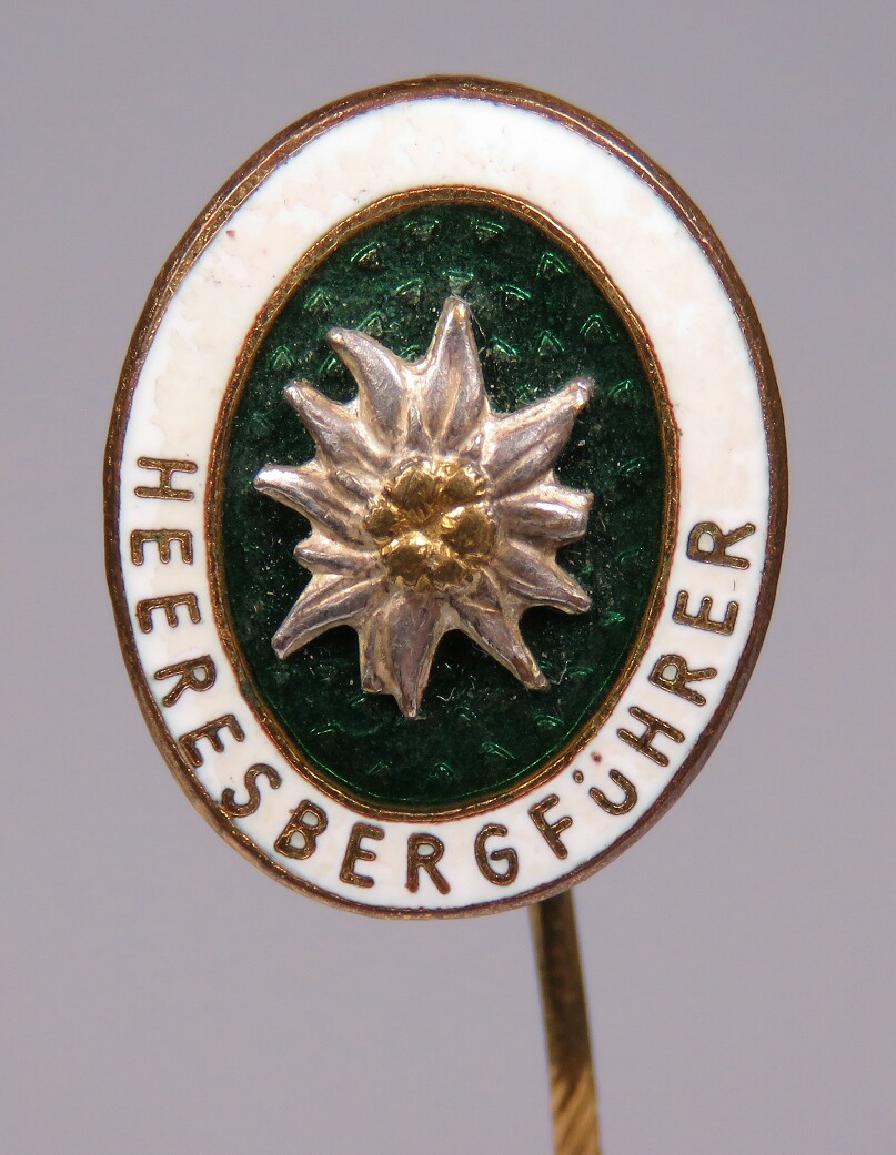 Official post-war issue of the 17 mm Heeresbergführer Wehrmacht miniature