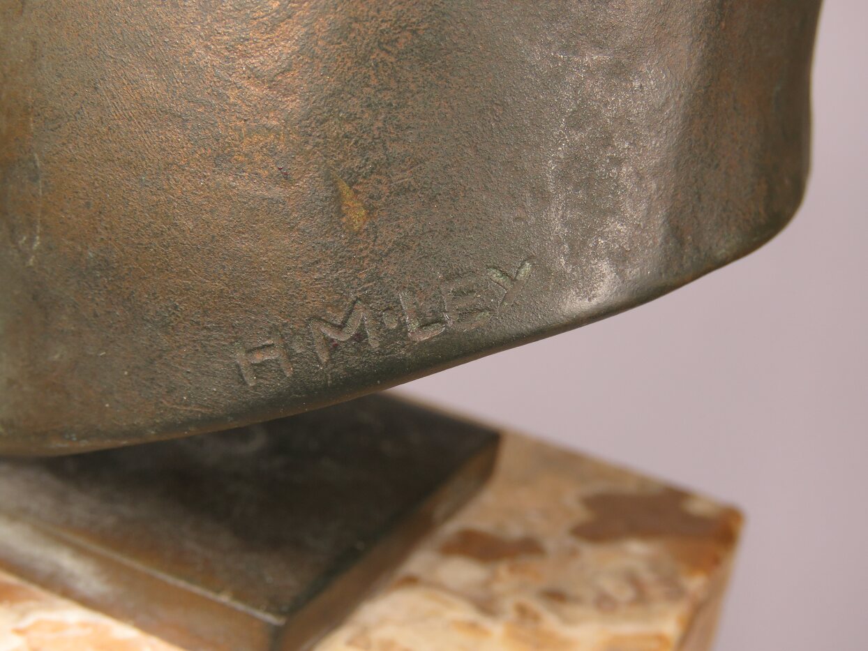 Adolf Hitler als Führer und Reichskanzler bronze bust, Ley/WMF