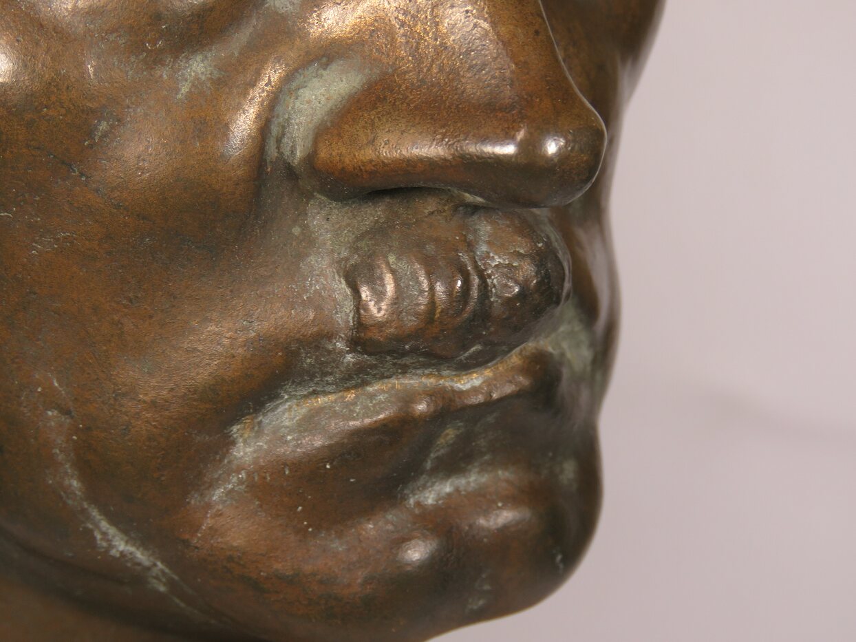 Adolf Hitler als Führer und Reichskanzler bronze bust, Ley/WMF