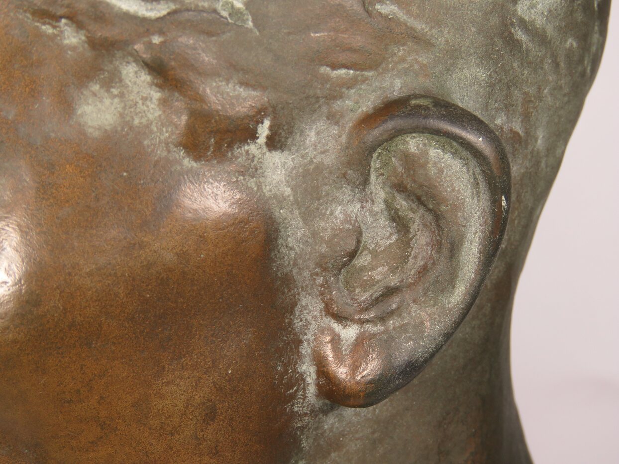 Adolf Hitler als Führer und Reichskanzler bronze bust, Ley/WMF