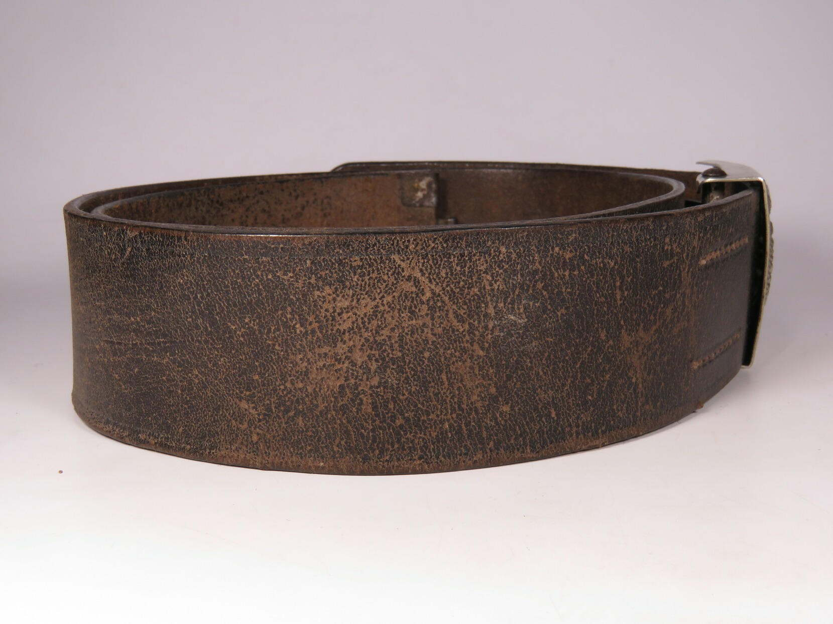 Early SS Belt with Nickel Silver Buckle Overhoff & Cie