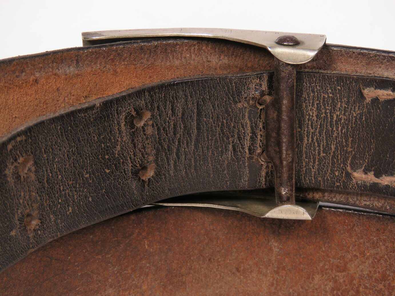 Early SS Belt with Nickel Silver Buckle Overhoff & Cie