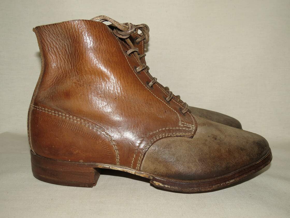 Deutsche Wehrmacht Heer oder Luftwaffe braune Knöchelschuhe
