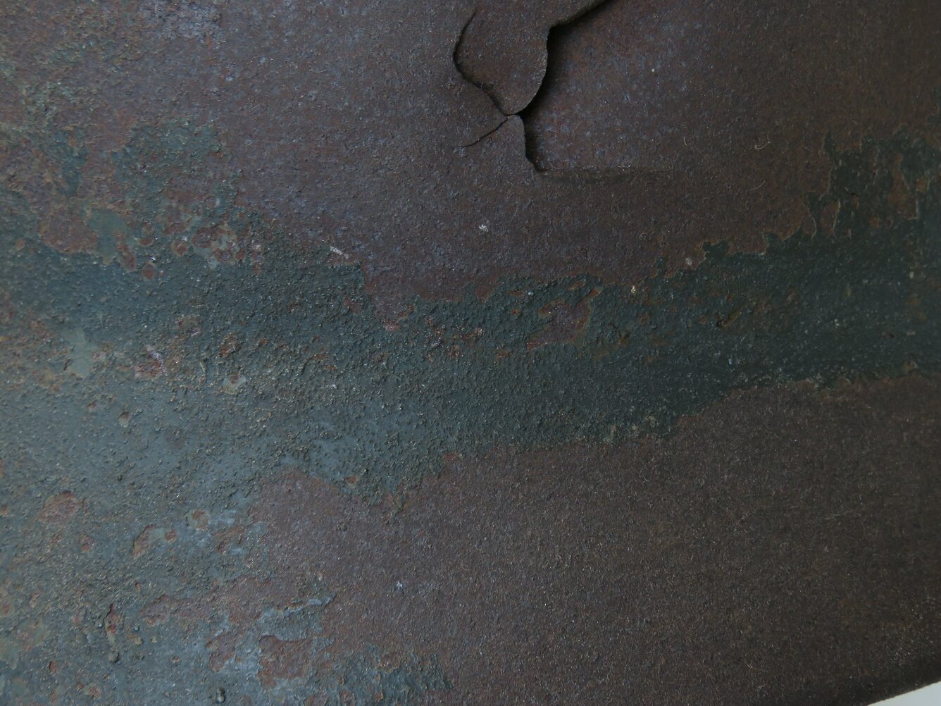 German m35 Wehrmacht Heer steel helmet. Battle damaged!