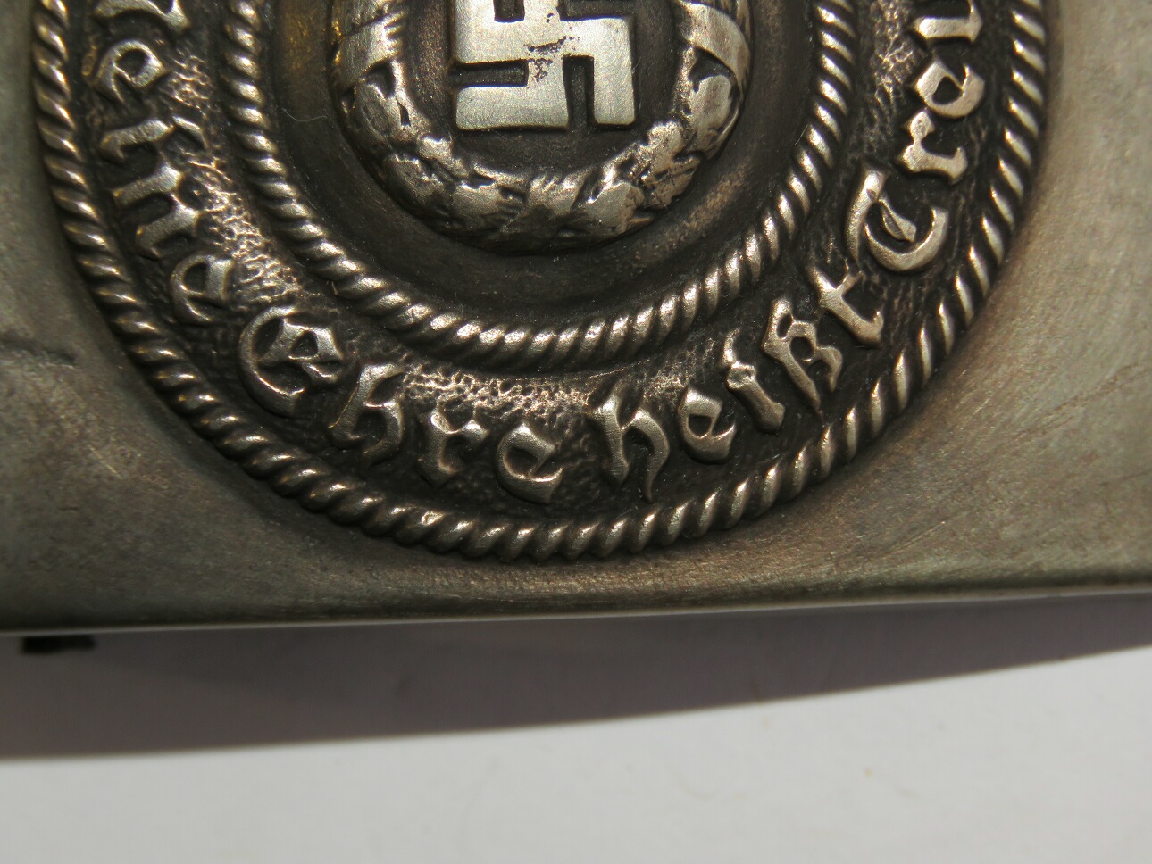 Early Nickel-Silver SS 24 Buckle for SS- VT A-SS and SSTV