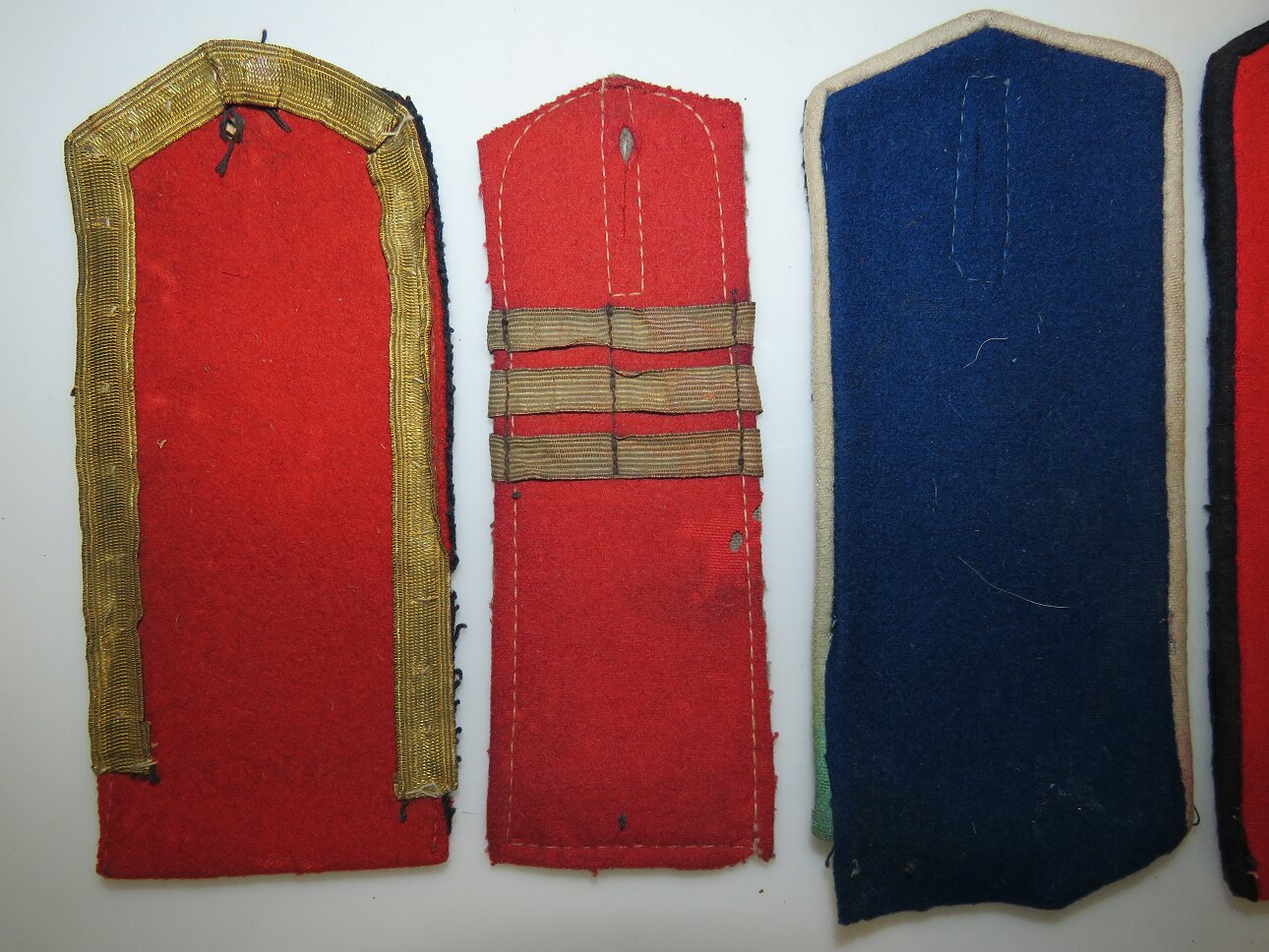 19 unmatched shoulder straps of the Russian Imperial Army